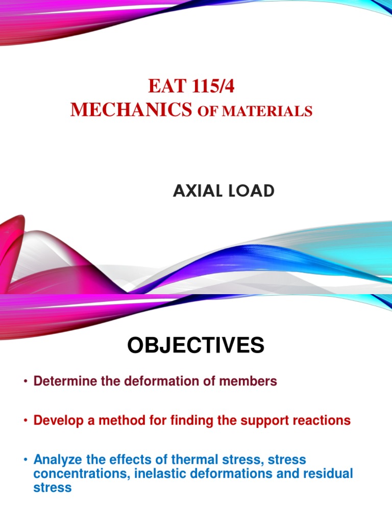 Axial Load PDF | PDF | Deformation (Engineering) | Elasticity (Physics)