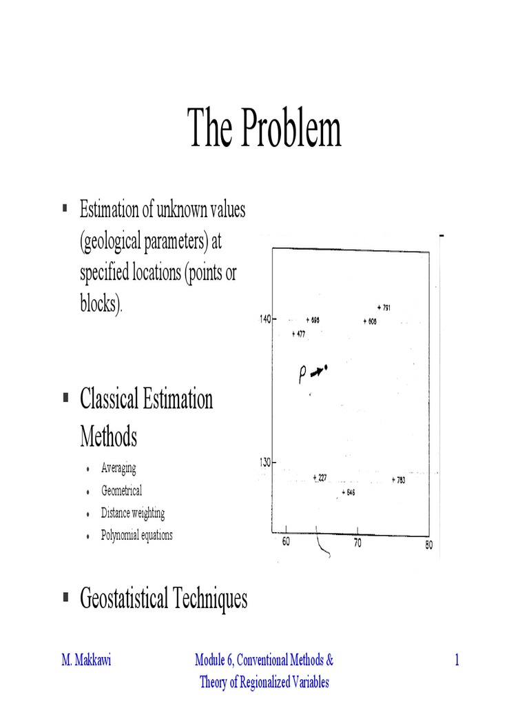 The Problem: Classical Estimation Methods | PDF | Covariance | Variable (Mathematics)