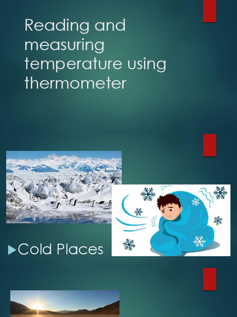 Reading and Measuring Temperature Using Thermometer | PDF | Celsius ...