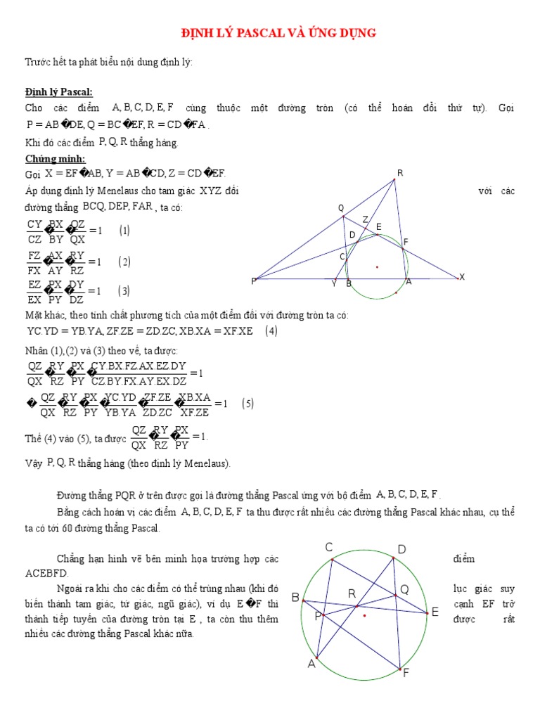 Dinh Ly Pascal Va Ung Dung | PDF