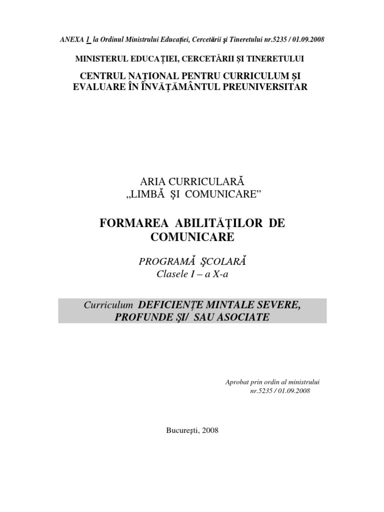 Formarea Abilitatilor de Comunicare PDF | PDF