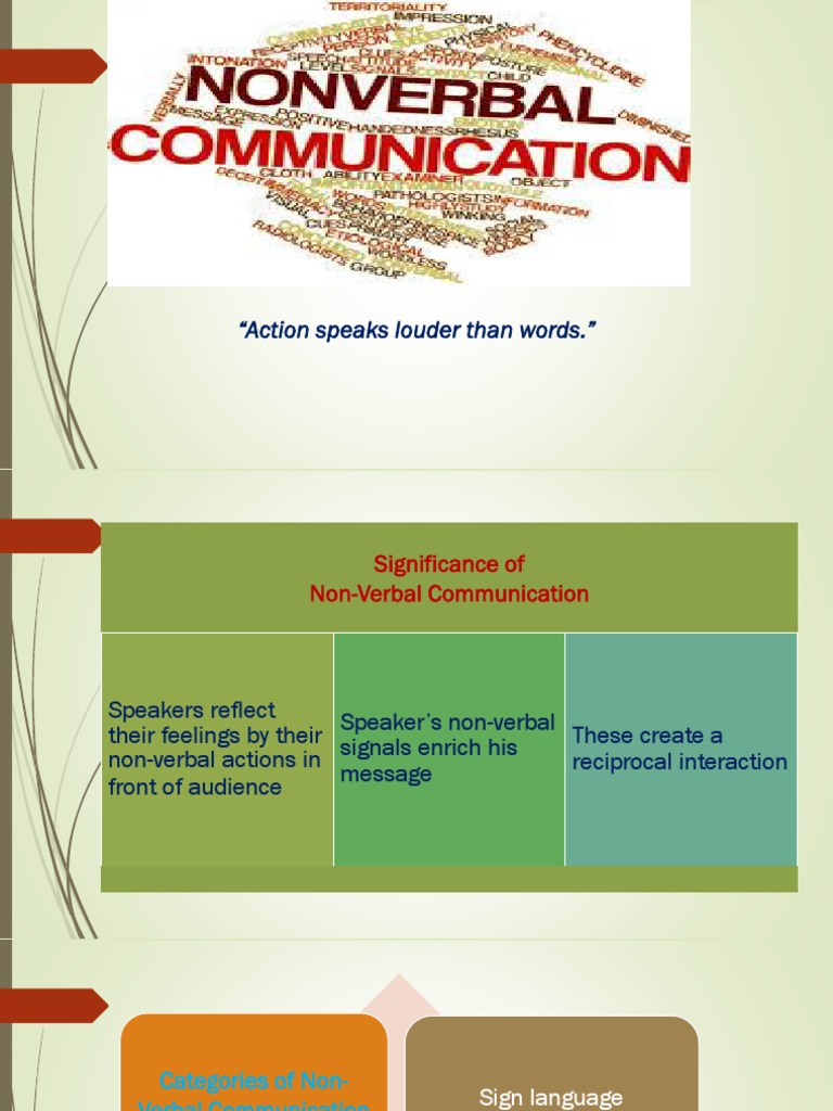 Non Verbal Communication | PDF