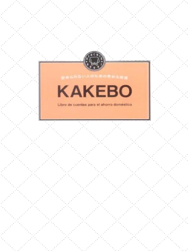 Kakebo 1 | PDF