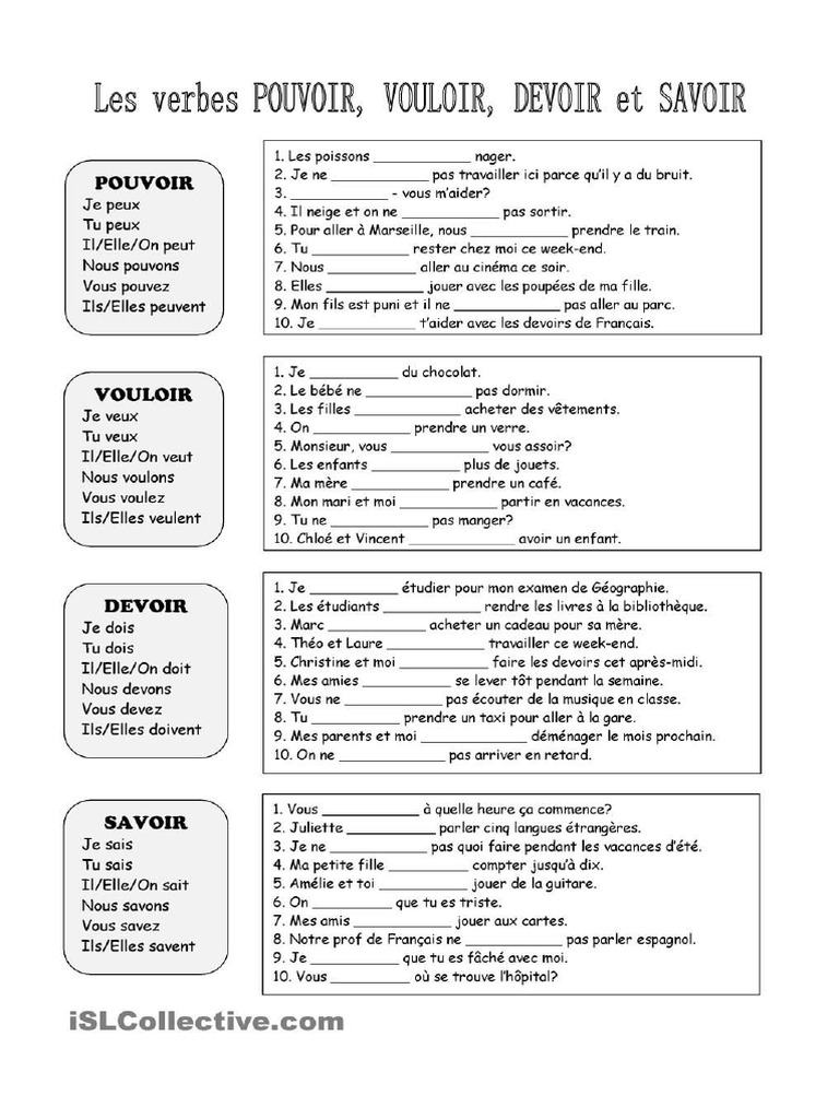 Pouvoir Vouloir Devoir Savoir | PDF
