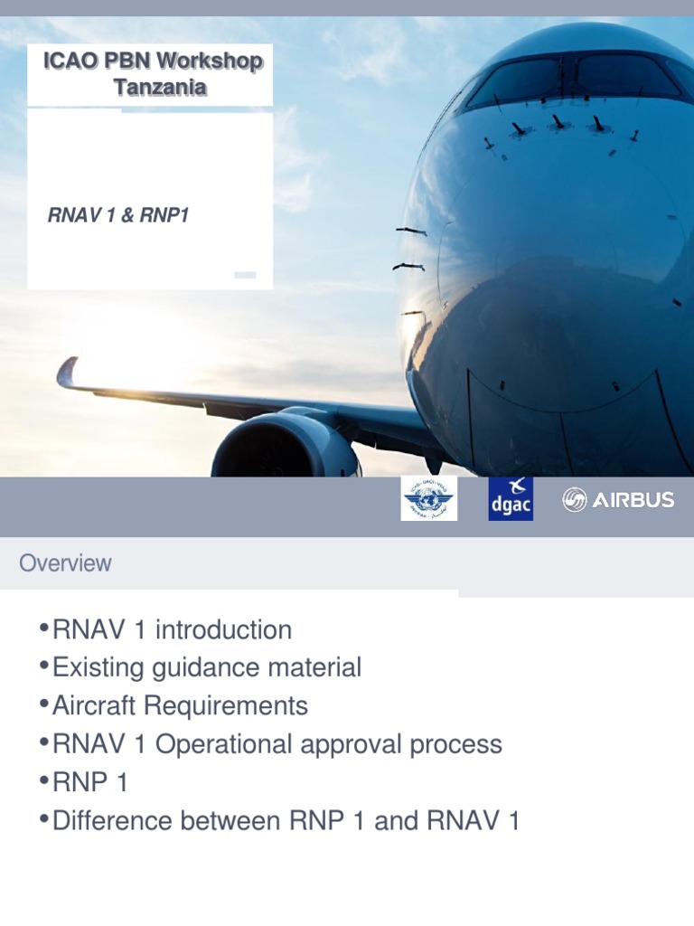 ICAO PBN Workshop Tanzania: Rnav 1 & Rnp1 | PDF | Aviation Safety | Geography