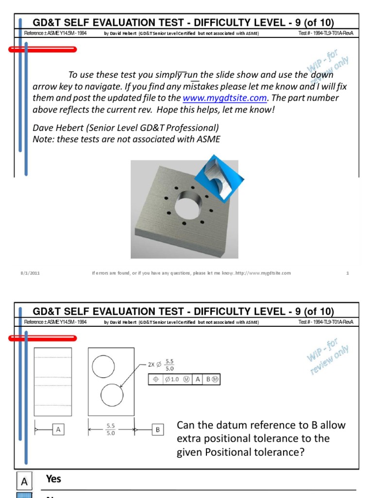 GD&T TEST | PDF | Nature