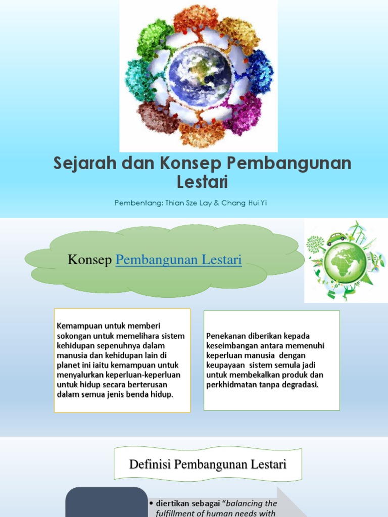 1.2 Sejarah Dan Konsep Pembangunan Lestari | PDF