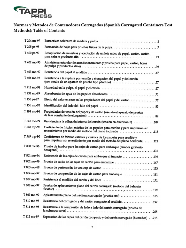 Normas Tappi | PDF