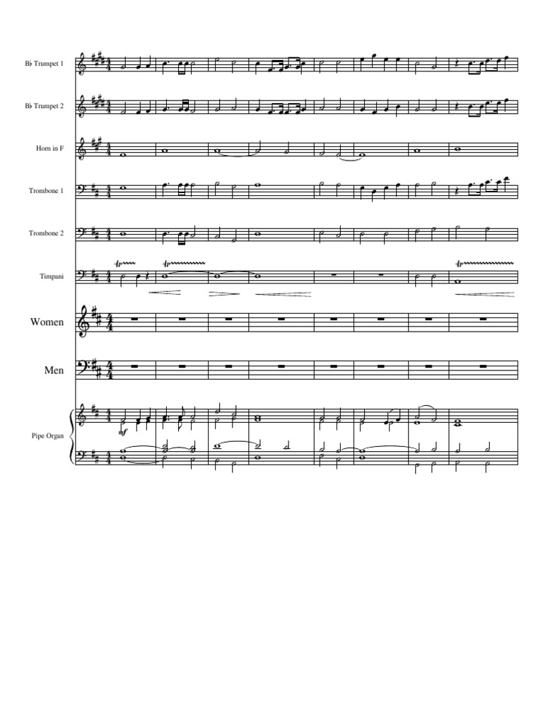 Lauda Jerusalem Processional | PDF | Aerophones | Musical Instruments