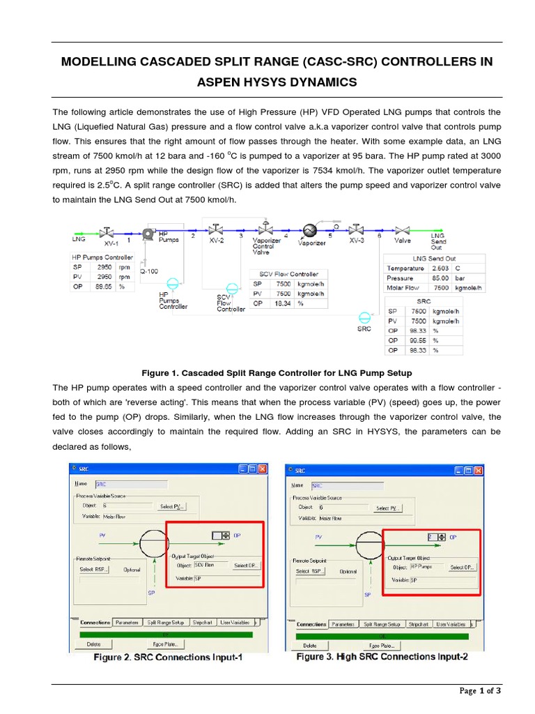 Modelling Cascaded Split Range (Casc-Src) Controllers in Aspen Hysys Dynamics | PDF | Carburetor ...