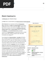 Roteiro de Leitura - Dom Casmurro | PDF
