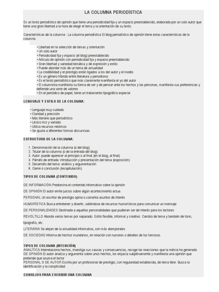 La Columna Periodística | Autor | Periodismo