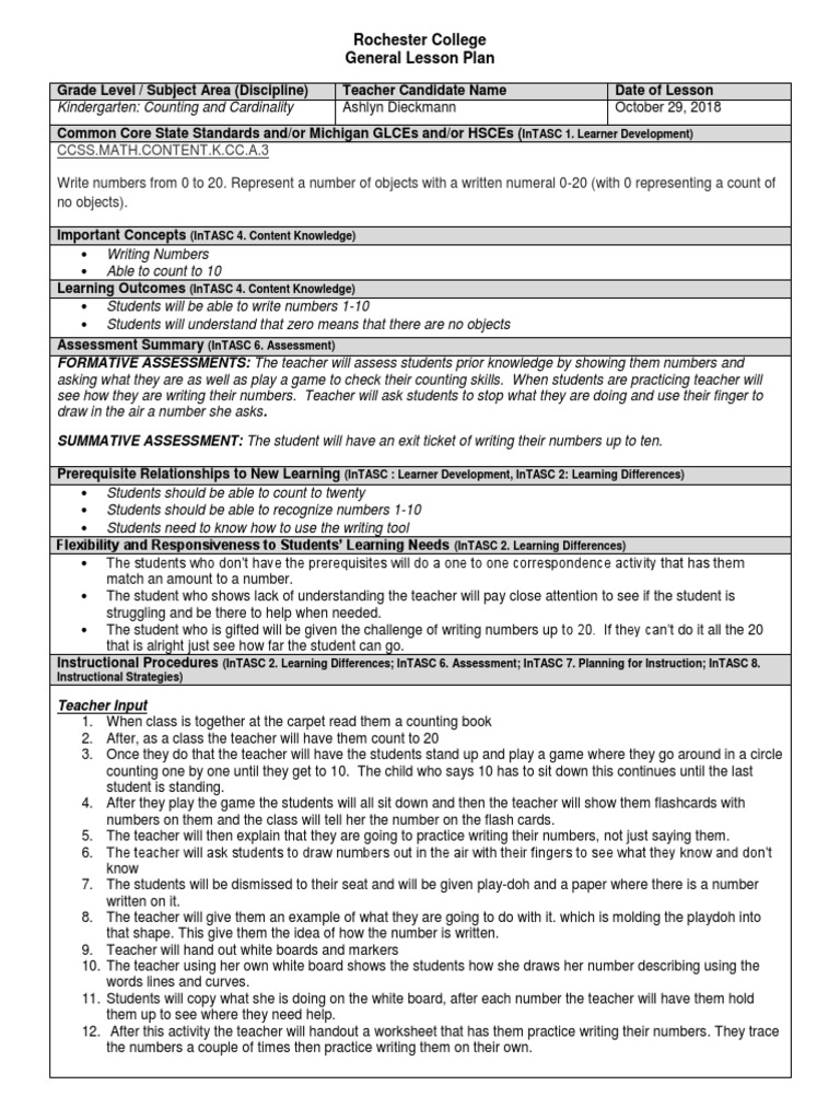 In Class Presentation Lesson Plans | PDF | Educational Assessment ...