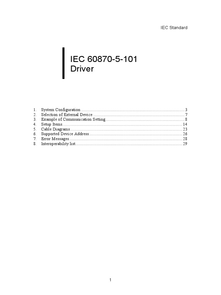 Iec 60870 101 PDF | PDF | Programmable Logic Controller | Bit