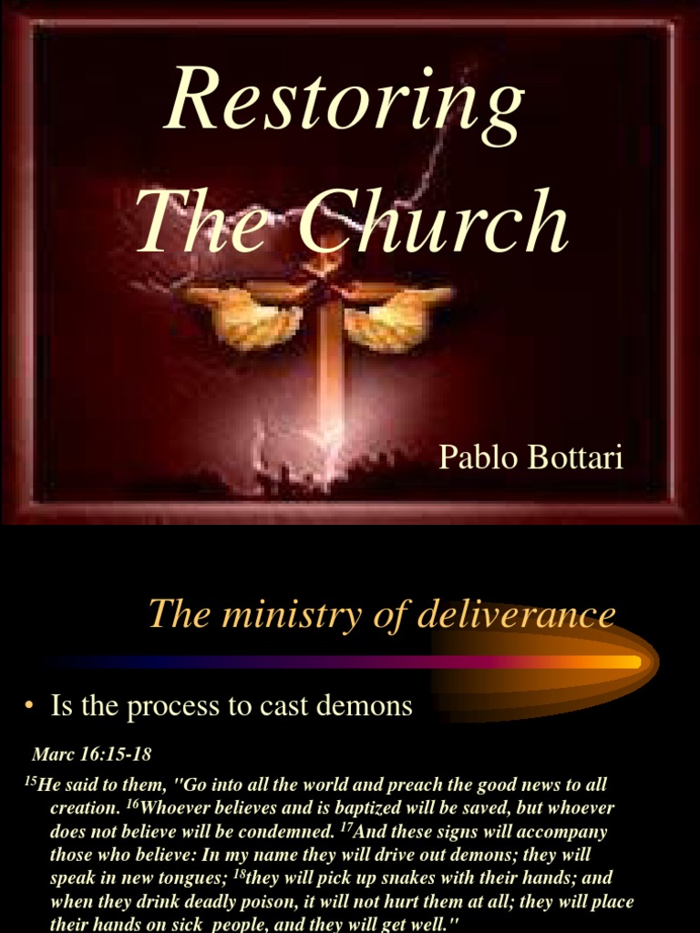 Restoring The Church: Pablo Bottari | PDF | Deliverance Ministry | Devil