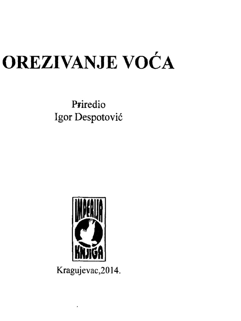 Igor Despotovic Rezidba Voca PDF | PDF