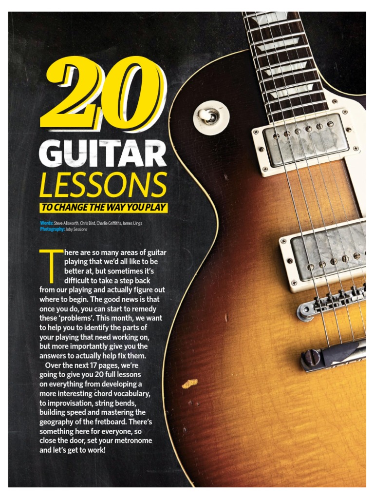 20 Guitar Lessons Pdf Pdf Guitars European Musical Instruments