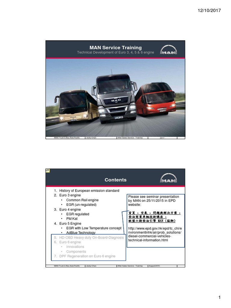 MAN Presentation 20171027 PDF | PDF | Emission Standard | Exhaust Gas