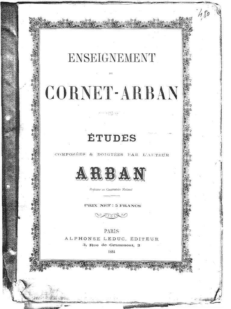 12 Cornet Etudes - Jean-Baptiste Arban | PDF