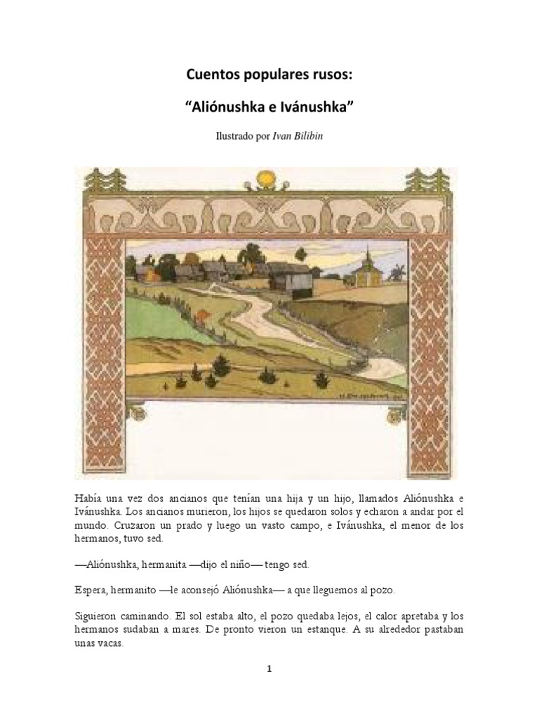 Aliónushka e Ivánushka | PDF | Cabra | Ocio