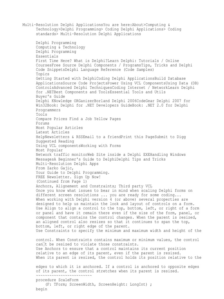Multi-Resolution Delphi Applications | PDF | Computing | Software