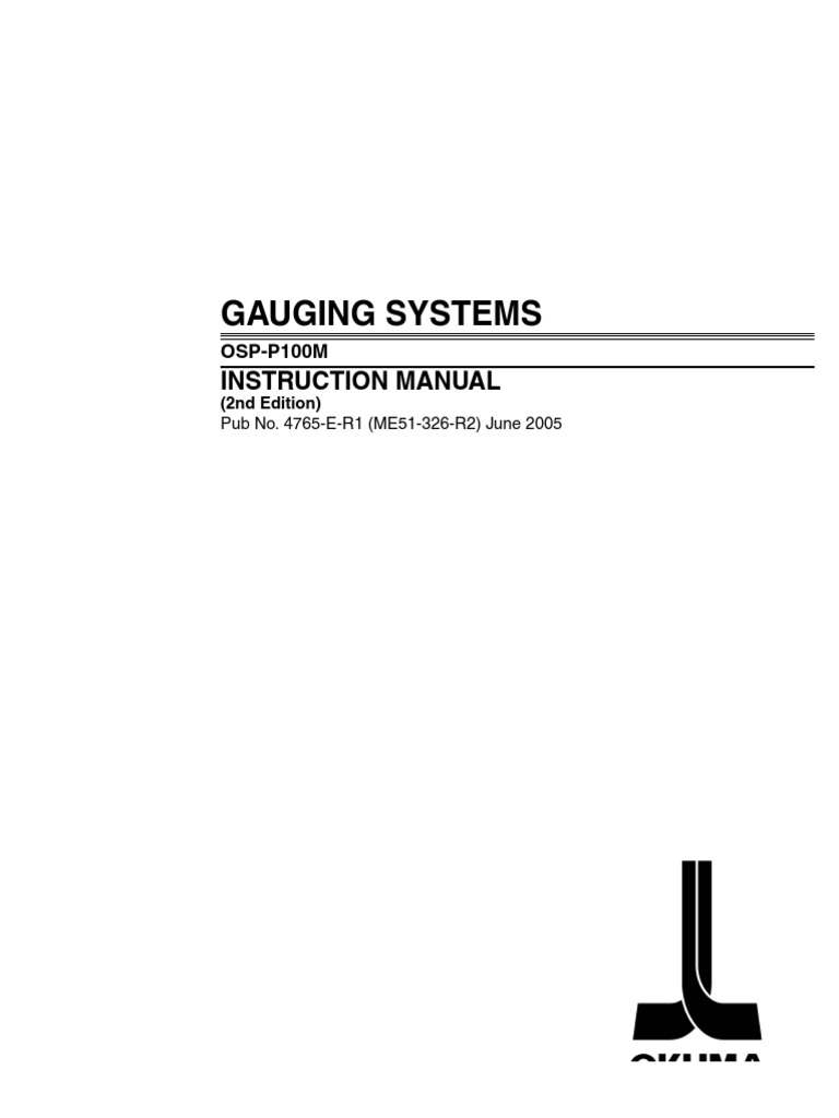 Gauging Manual PDF | PDF | Numerical Control | Switch