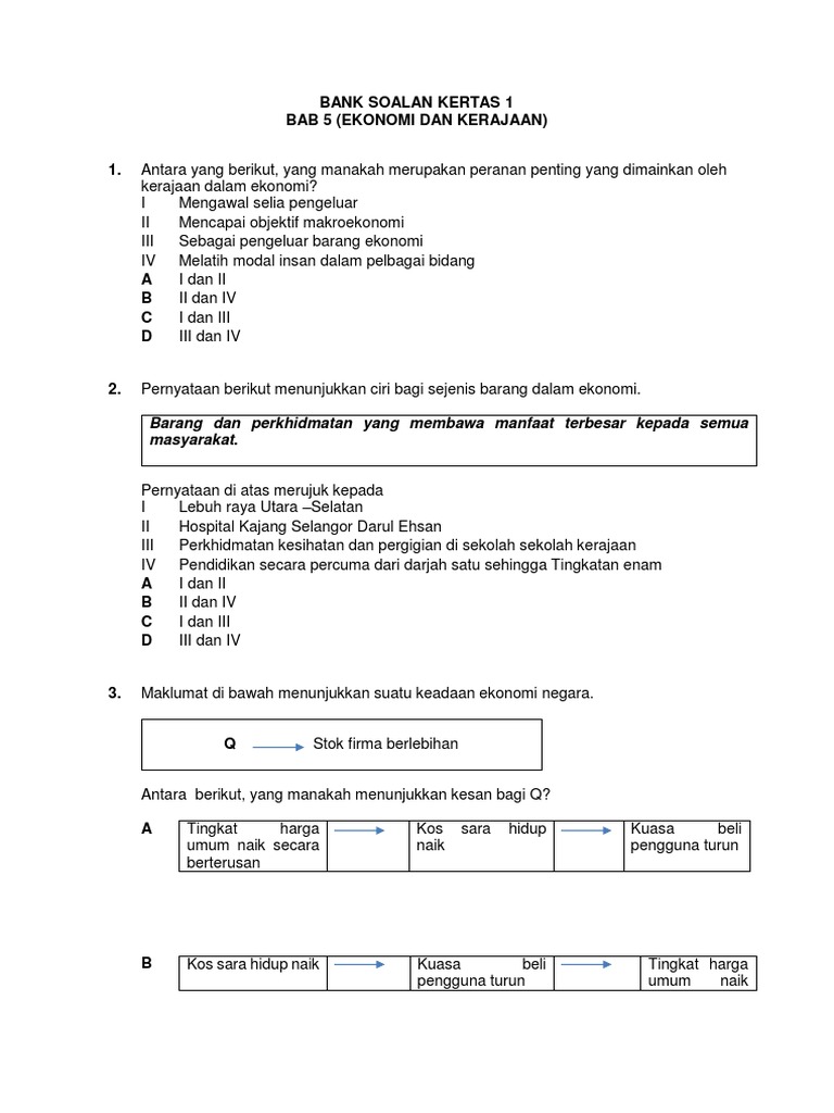 k1 Bab 5 Eko Dan Kerajaan (Tiada JWPN) | PDF