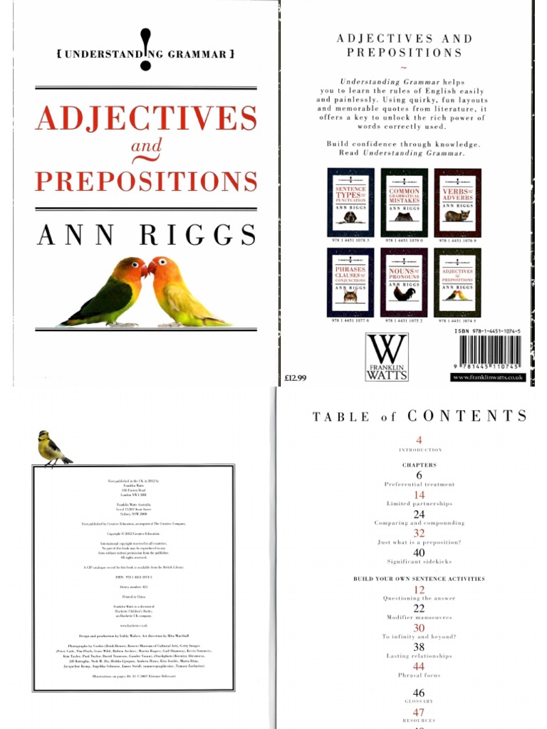 Understanding Grammar - Adjectives and Prepositions - Anne Riggs PDF | PDF