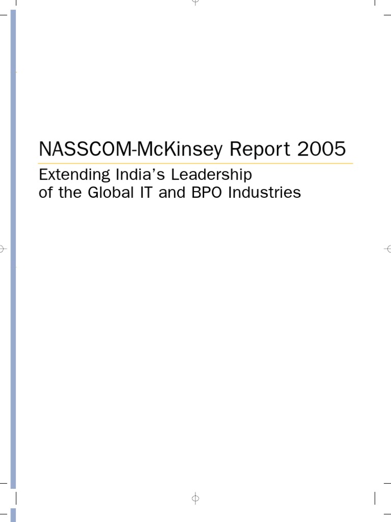 NASSCOM McKinsey Report 2005 | PDF | Offshoring | Business Process ...