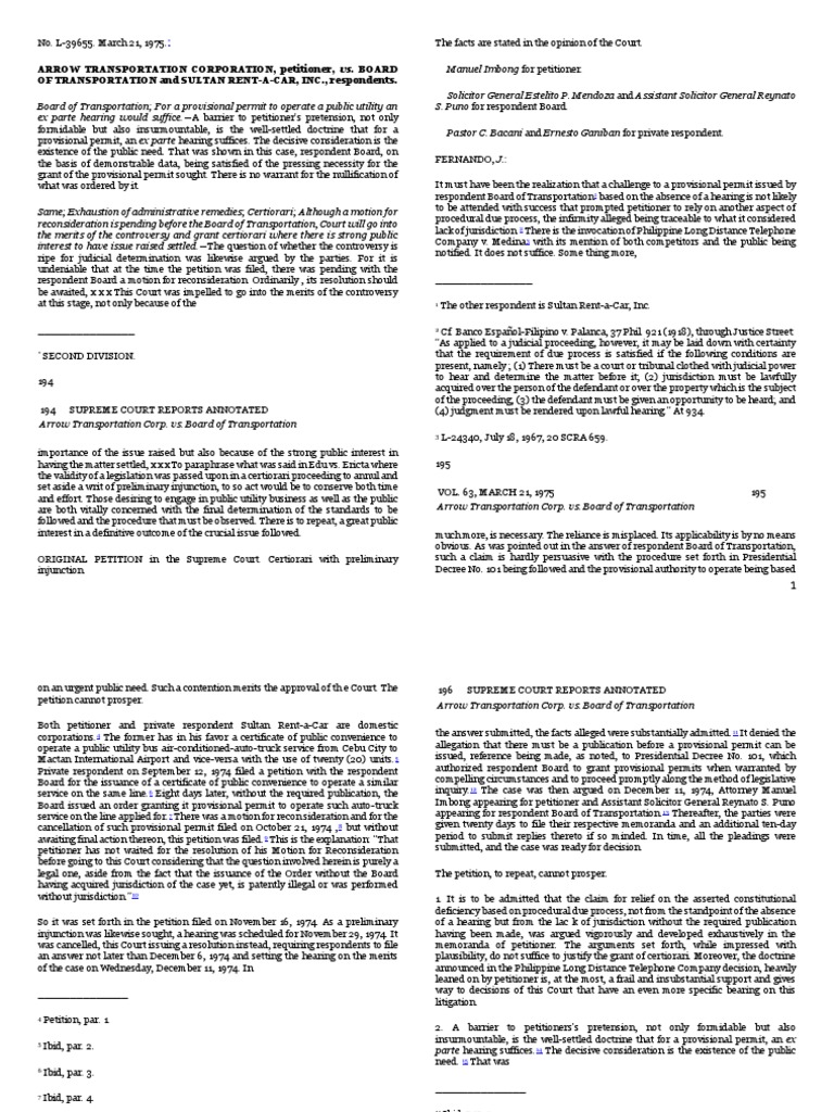 Week 6 Case 1 | PDF | Ex Parte | Judgment (Law)