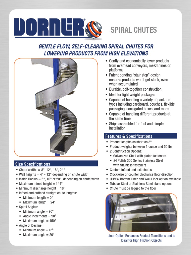 Dorner Spiral Chutes Web | PDF | Industrial Processes | Building ...