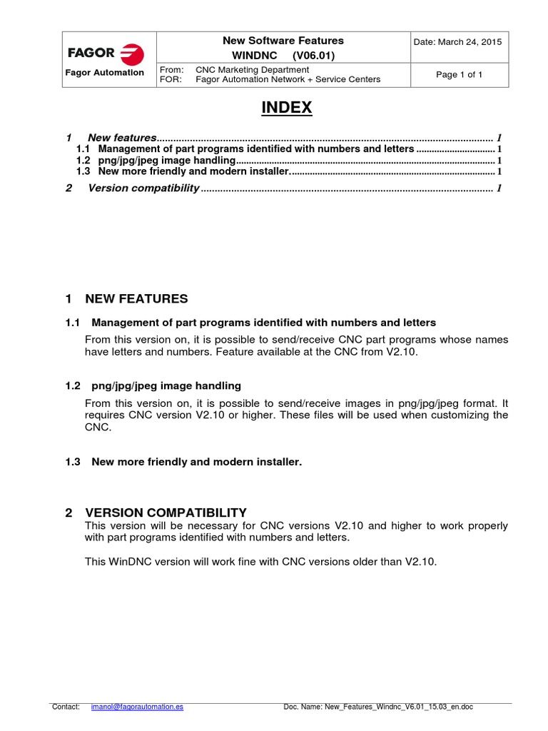 New Features Windnc V6.01 15.03 en | PDF | Computers
