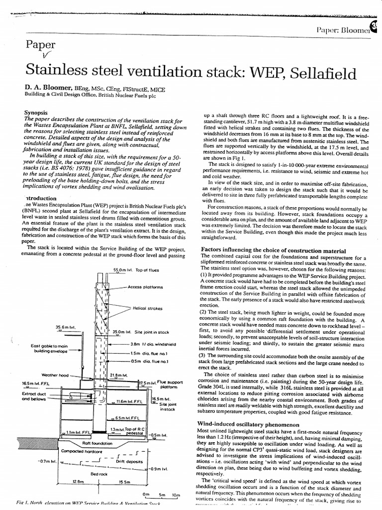Steel Stack Design Case Study | Download Free PDF | Fatigue (Material ...