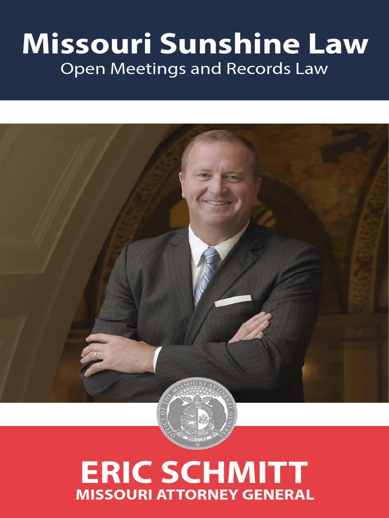 Missouri Sunshine Law Overview | PDF | Freedom Of Information Laws By ...