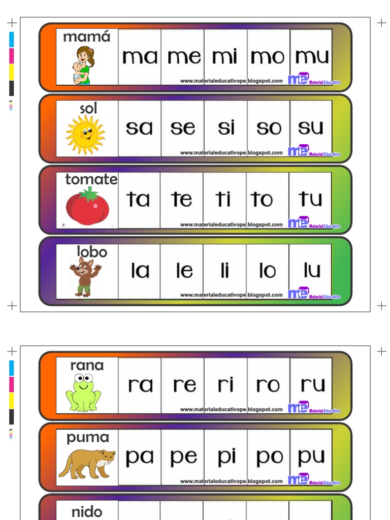 Llavero de Sílabas | PDF