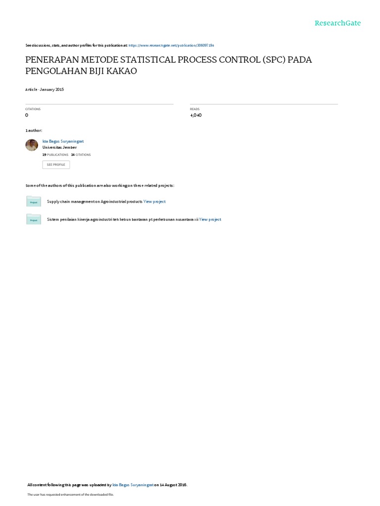 Statistical Process Control Ebook VG | PDF | Metode Evaluasi | Proses ...