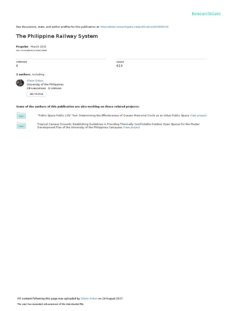 The Philippine Railway System | PDF | Metro Manila | Light Rail