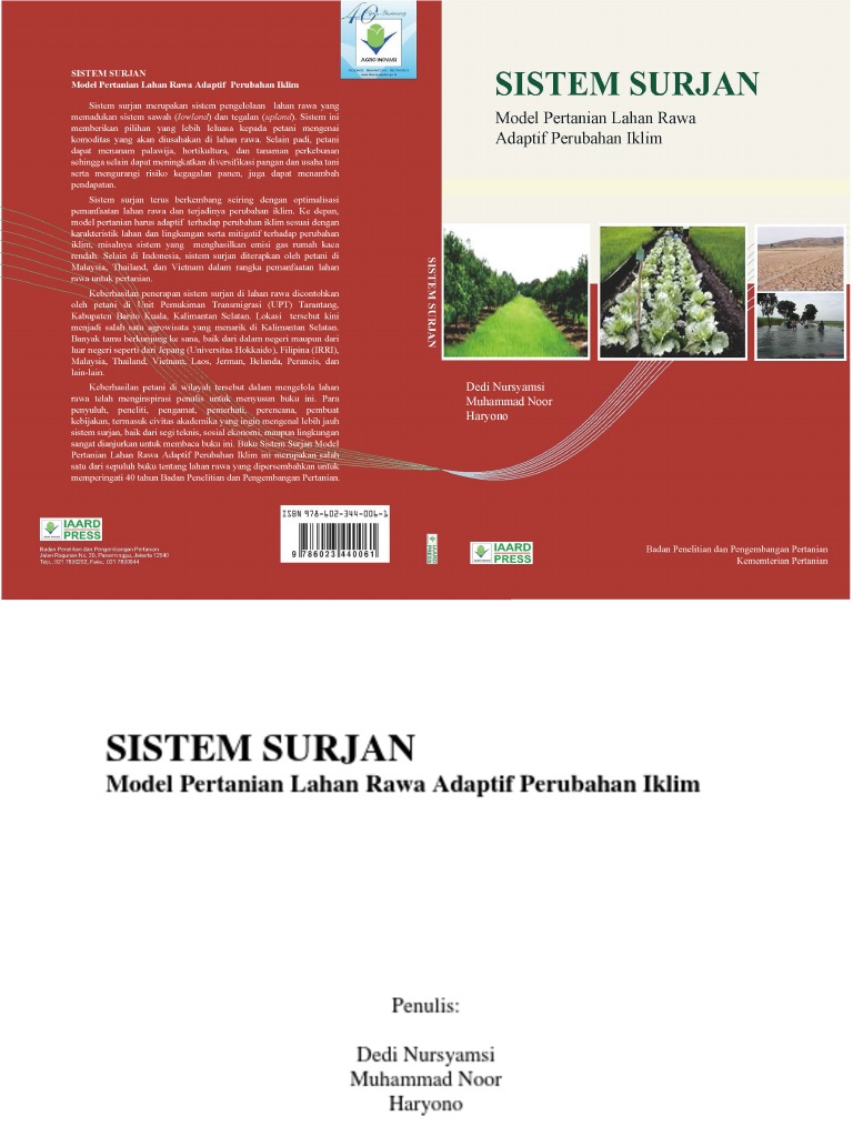 Sistem Surjan Model Pertanian Lahan Rawa Adaptif Perubahan Iklim PDF | PDF