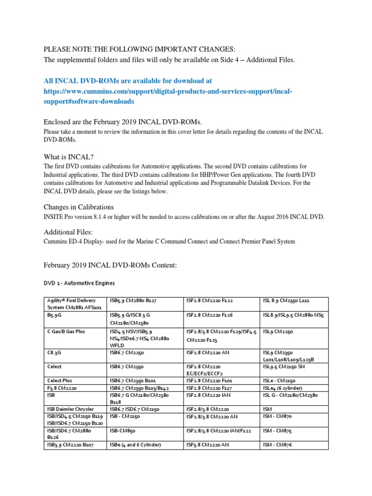 February 2019 in Cal DVD Cover Letter | PDF | Vehicle Parts | Internal ...