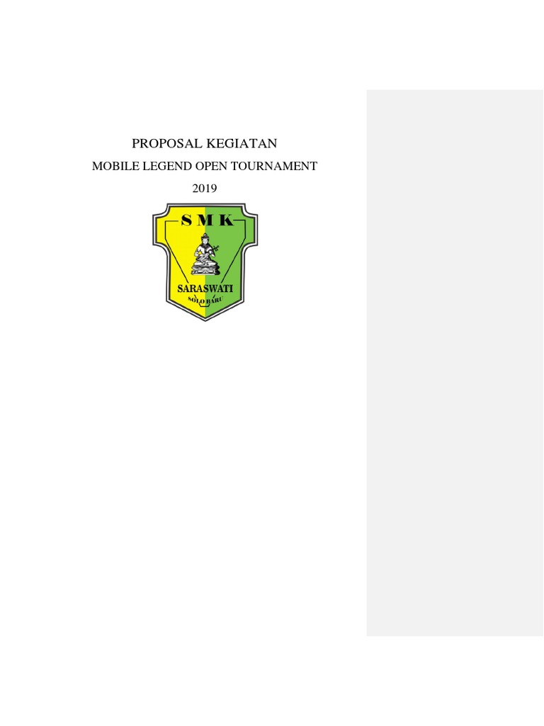 Proposal Kegiatan MLBB | PDF