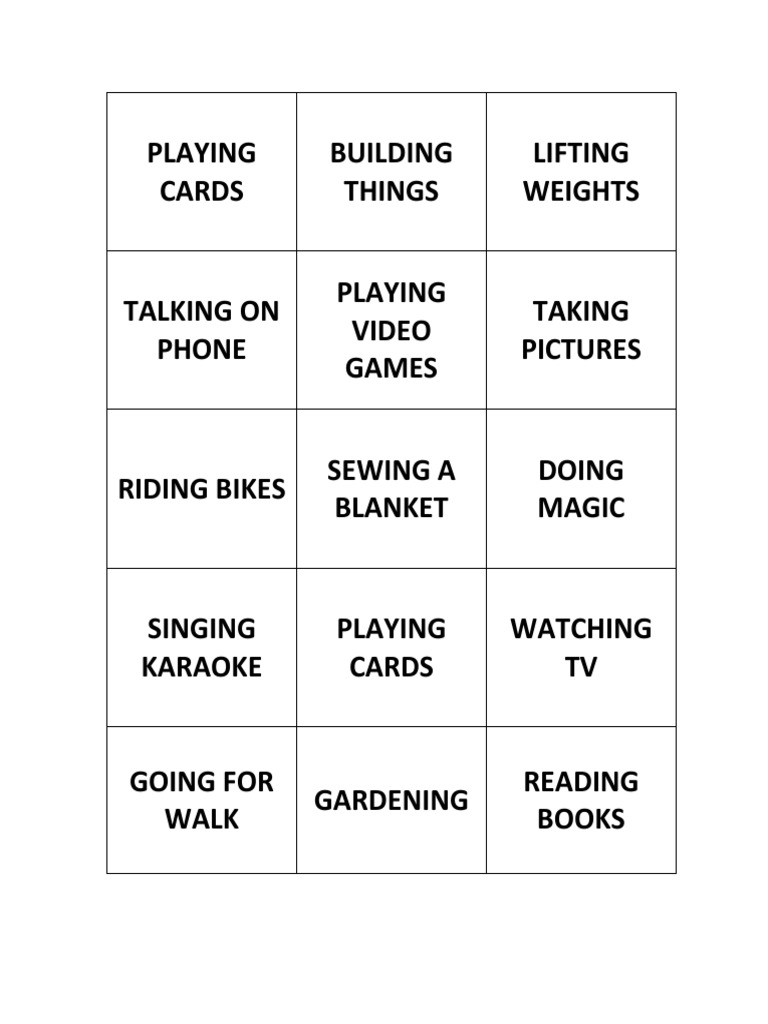 Bingo Words | PDF