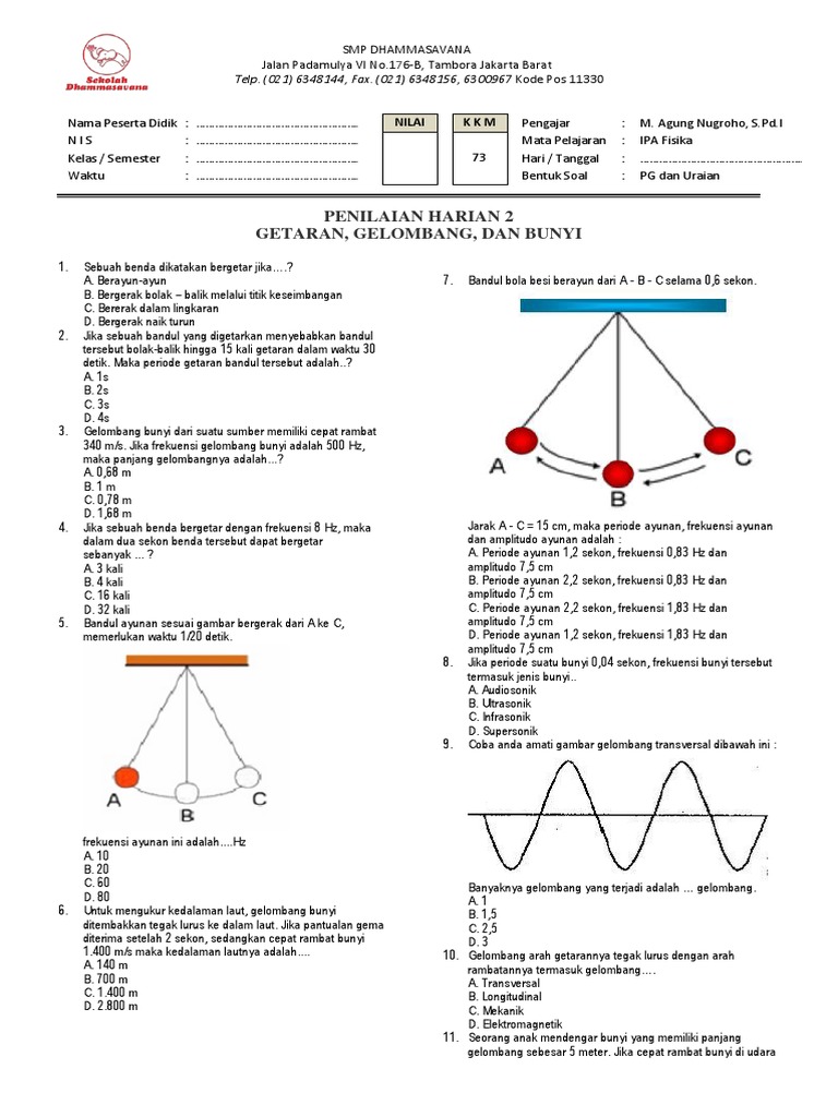 PH 2 Getaran Gelombang Dan Bunyi | PDF