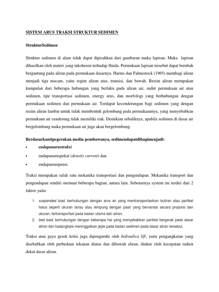 Struktur Sedimen dalam Arus Traksi | PDF | Sains & Matematika