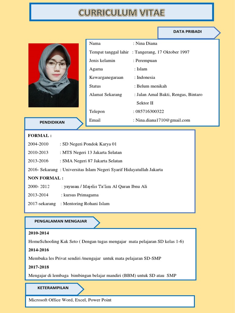 CV Nina Diana New | PDF