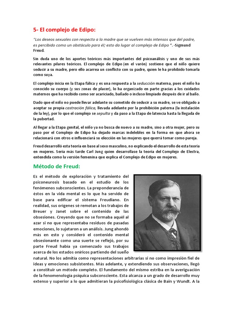 5-El Complejo de Edipo:: Método de Freud | Descargar gratis PDF ...