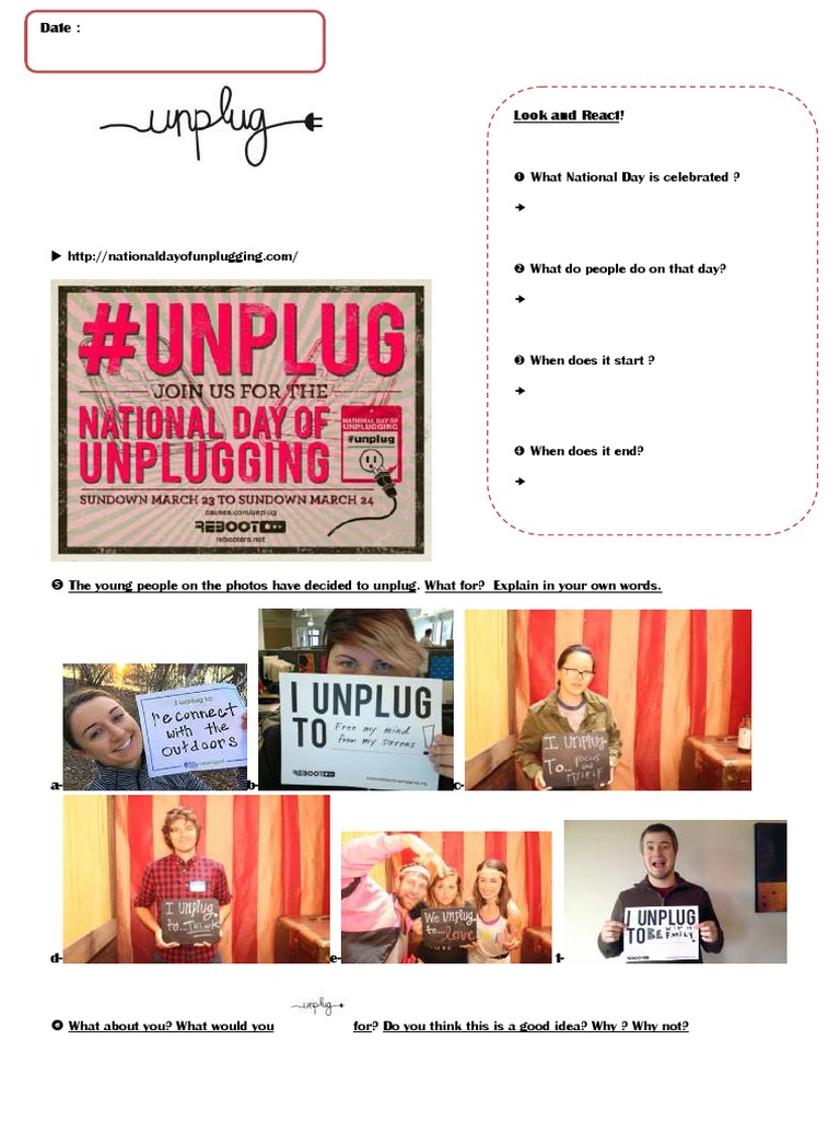 National Day of Unplugging | PDF