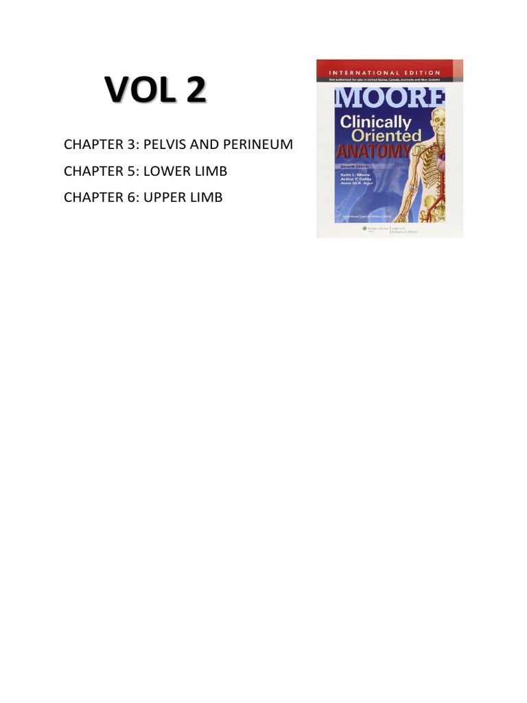 Chapter 3: Pelvis and Perineum Chapter 5: Lower Limb Chapter 6: Upper ...