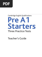 Starters 2. Authentic Examination Papers. Answer Booklet | PDF