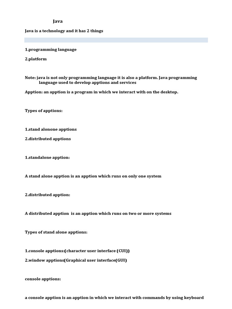 My Java Notes | PDF | Class (Computer Programming) | Method (Computer ...