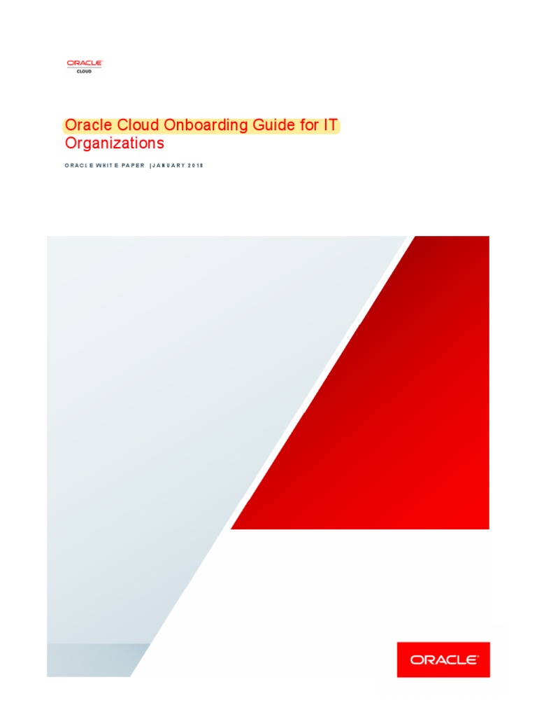 Cloud Onboarding Guide For IT Organizations | PDF | Cloud Computing ...